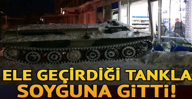 Rusya’da bir adam tankla girdiği dükkandan şarap çaldı - Hukuki Haber