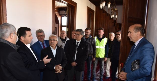 Başkan Bakıcı ve Vakıflar Bölge Müdürü Emek’ten Soğukpınar Camii ...