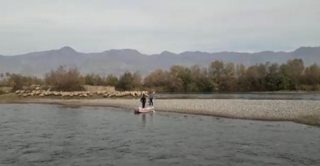 Baraj kapakları açıldı, çoban ve koyunları mahsur kaldı - Hukuki Haber